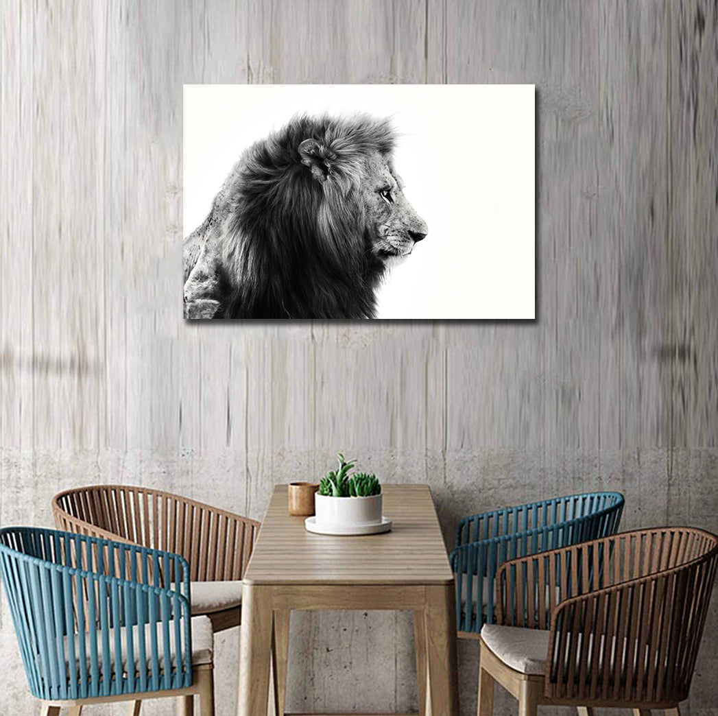 Framed 1 Panel - Lion – Love Print & Free shipping NZ