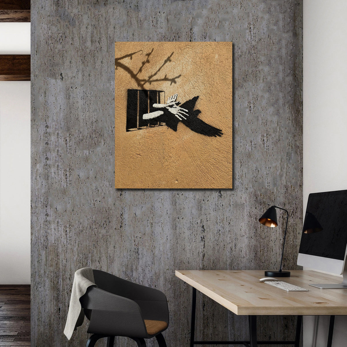 Pine Stretched Framed 1 Panel - Salvation by BY Hamid Nikkhah – Love ...