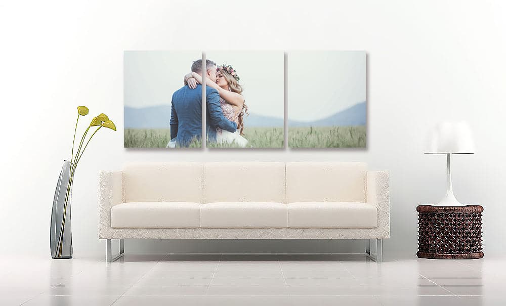 Framed 3 panels custom made wall canvas – Love Print & Free shipping NZ