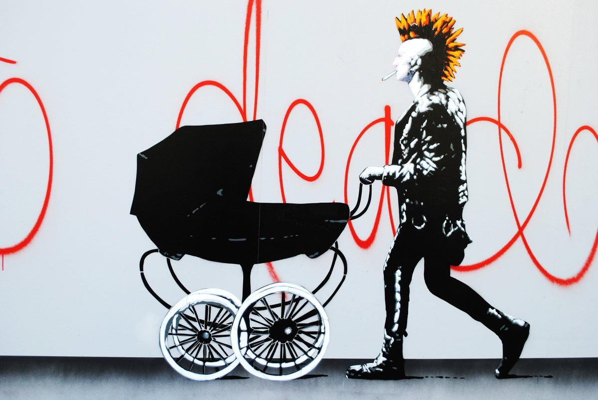 Framed 1 Panel - Punk rock – Love Print & Free shipping NZ