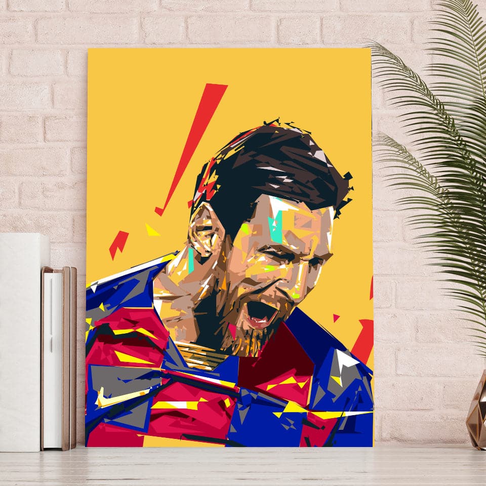 Framed 1 Panel - Lionel Messi – Love Print & Free shipping NZ