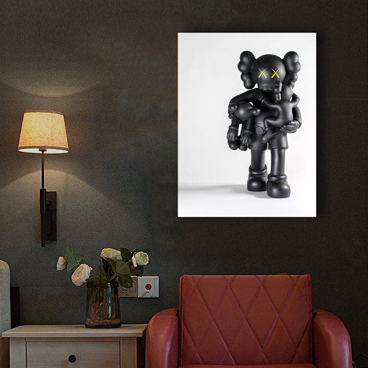 Framed 1 Panel - Kaws - Family – Love Print & Free shipping NZ