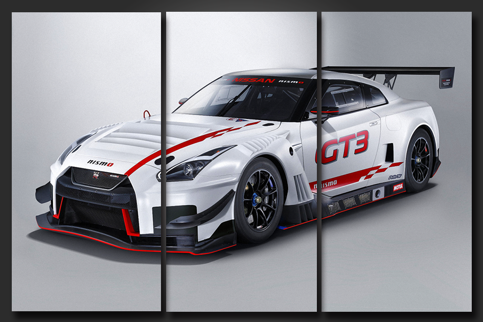 Pine Stretched Framed 3 Panels - Nismo GTR R35 – Love Print & Free ...