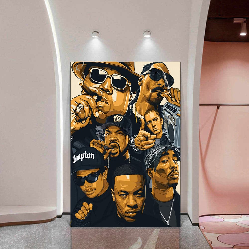 Pine Stretched Framed 1 Panel - Rapper – Love Print & Free shipping NZ