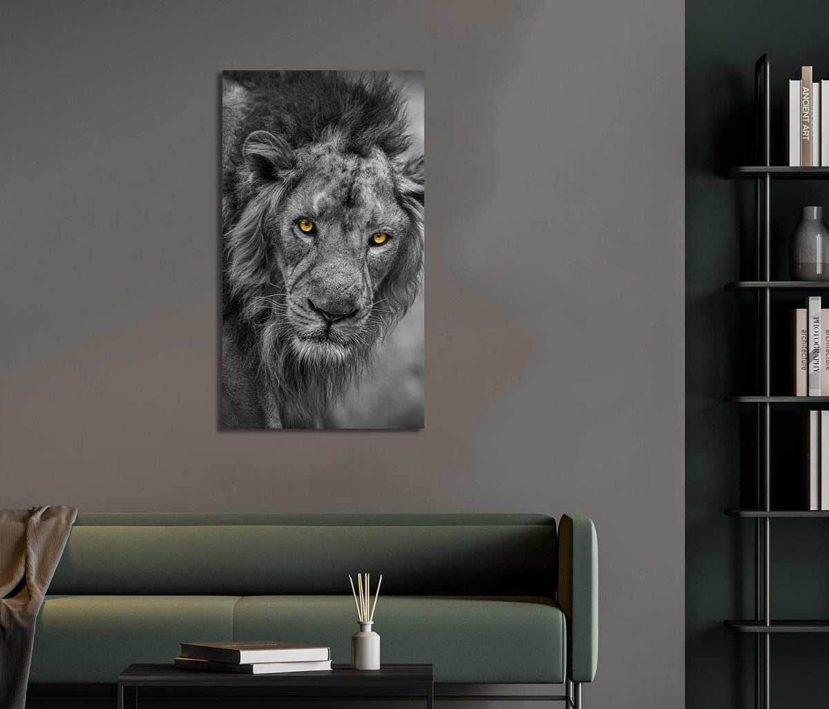 Framed 1 Panel - Lion – Love Print & Free shipping NZ